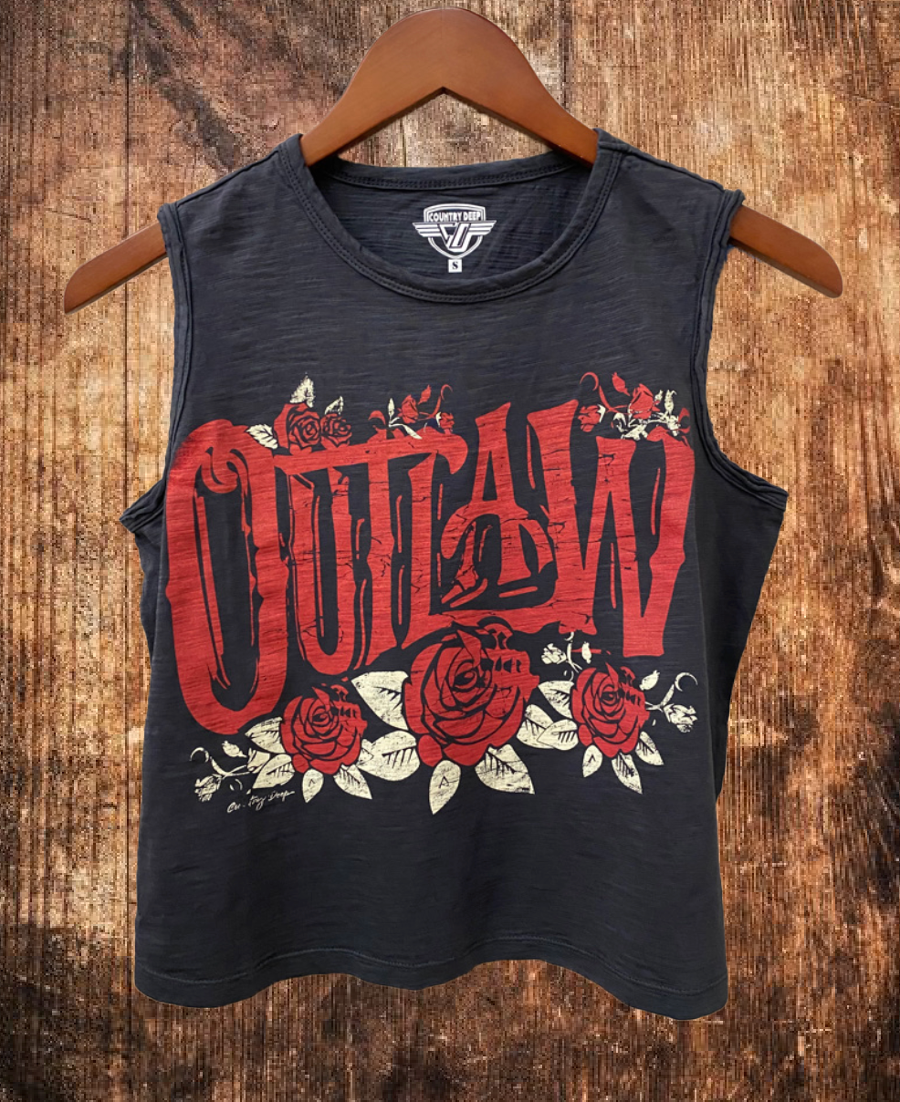Outlaw Muscle Crop Top – Country Deep