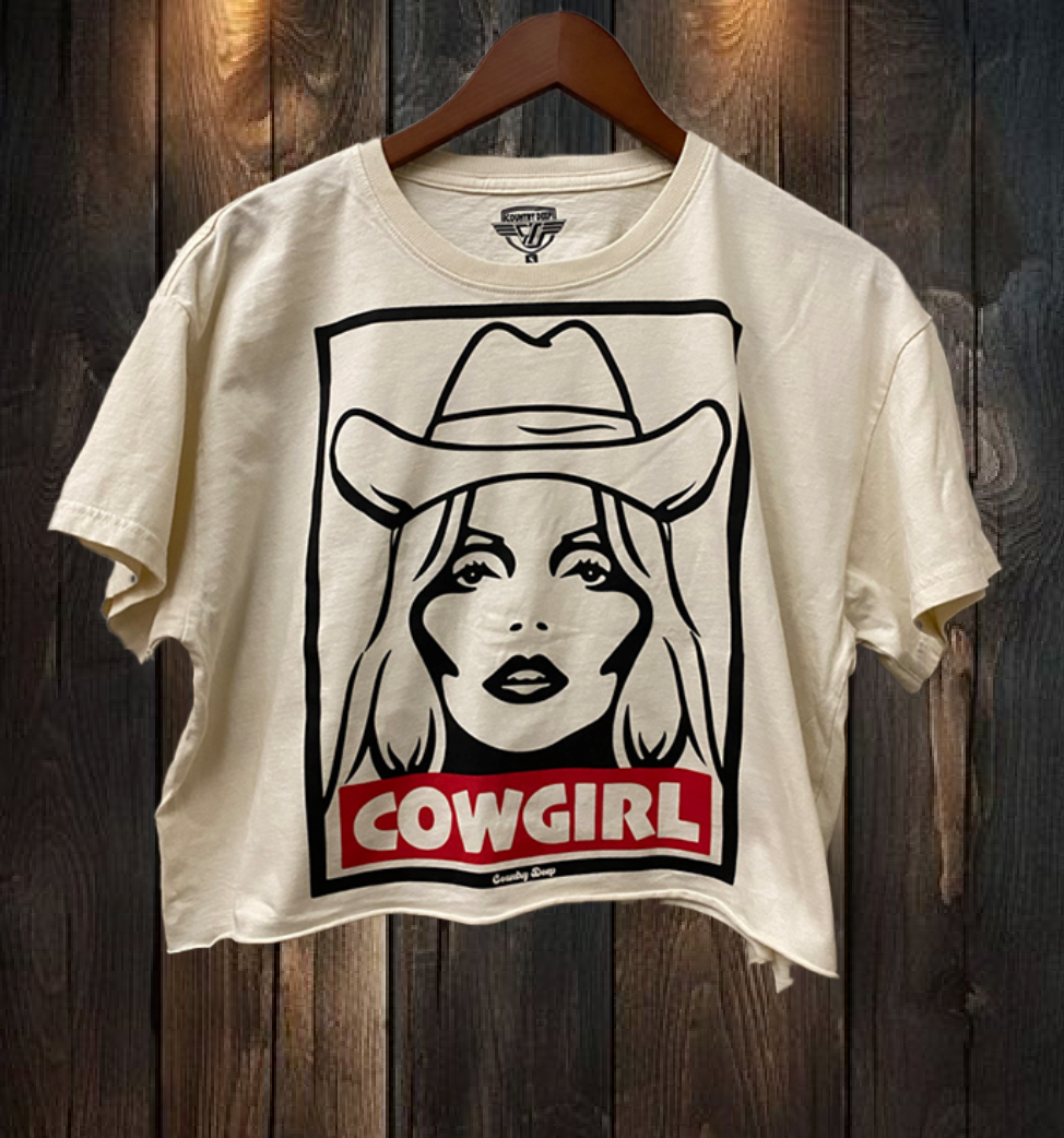 Cowgirl 90's Relaxed Cropped T-shirt – Country Deep