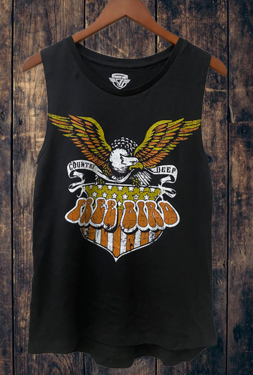 Free Bird Shield Muscle Tank Top – Country Deep