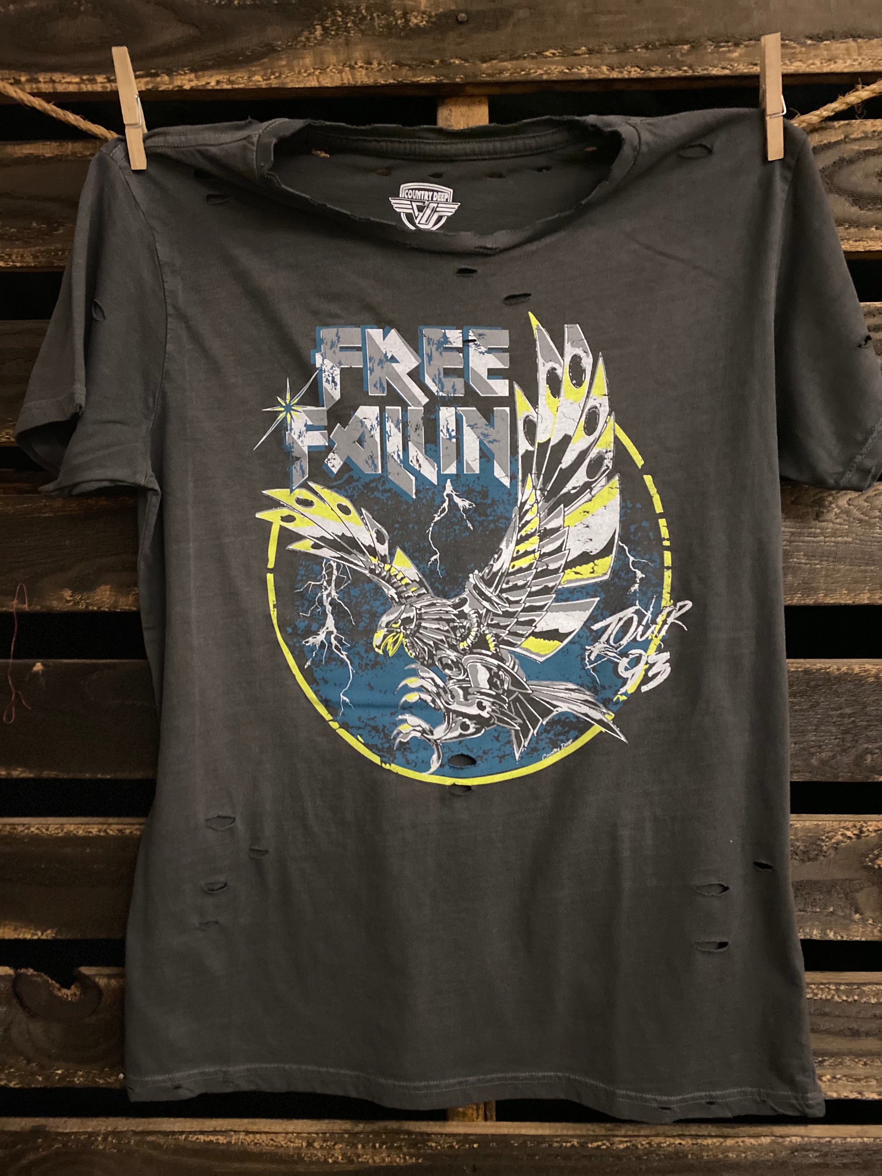 Free Fallin' 1990's Concert Distressed T-shirt – Country Deep